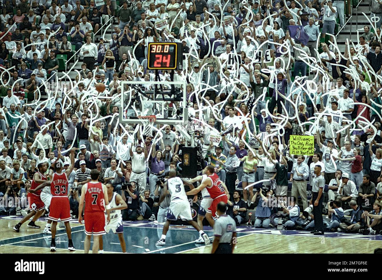NBA Basketball, Scottie Pippen, Chicago Bulls, 1997 NBA finals Stock ...