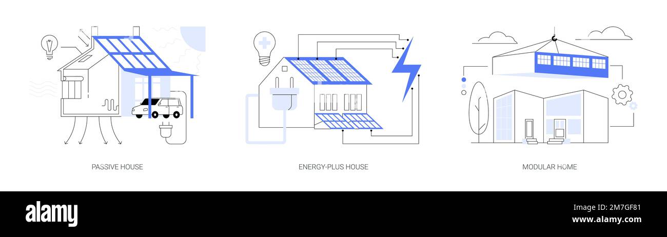 Innovative private construction technologies abstract concept vector ...