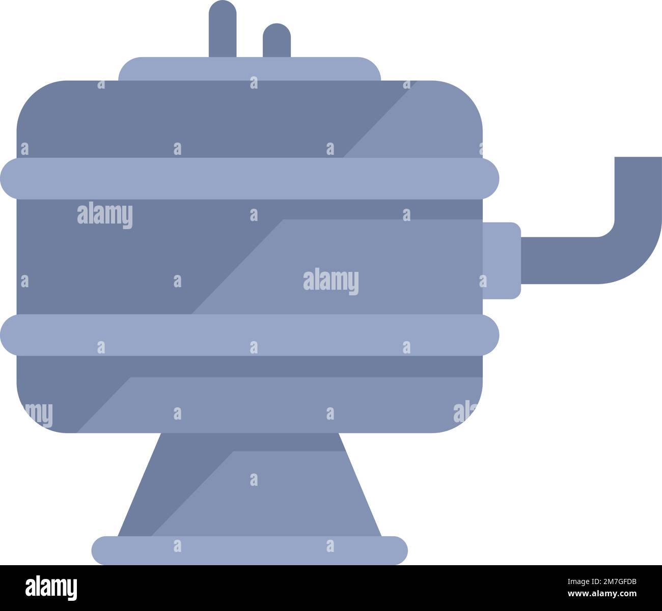 Pool tank icon flat vector. Water cleaning. Sea swim isolated Stock ...