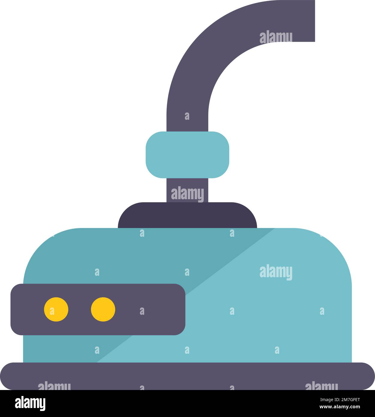 Pool pump icon flat vector. Water cleaning. Sea swim isolated Stock ...