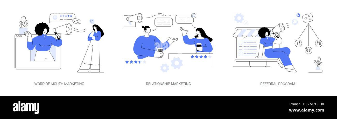 Customer oriented marketing strategy abstract concept vector ...