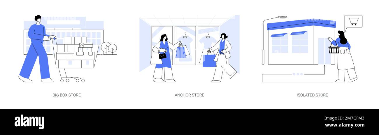 Retail shop abstract concept vector illustrations Stock Vector Image ...