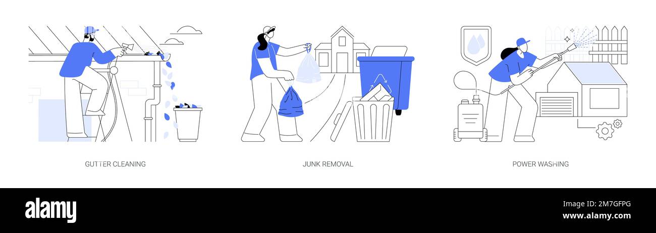 Rooftop washing Stock Vector Images - Alamy