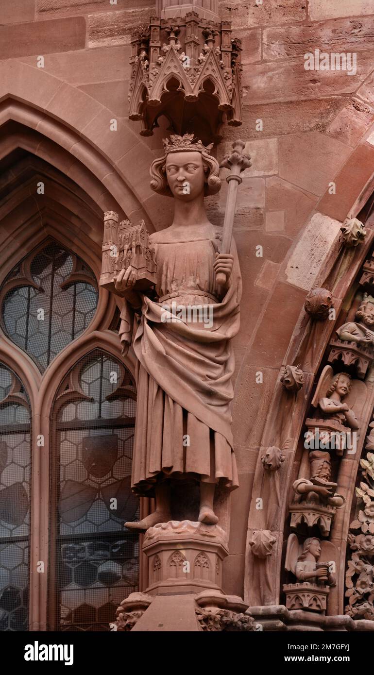 Basel Münster, cathedral, now a Reformed Protestant church. The ...