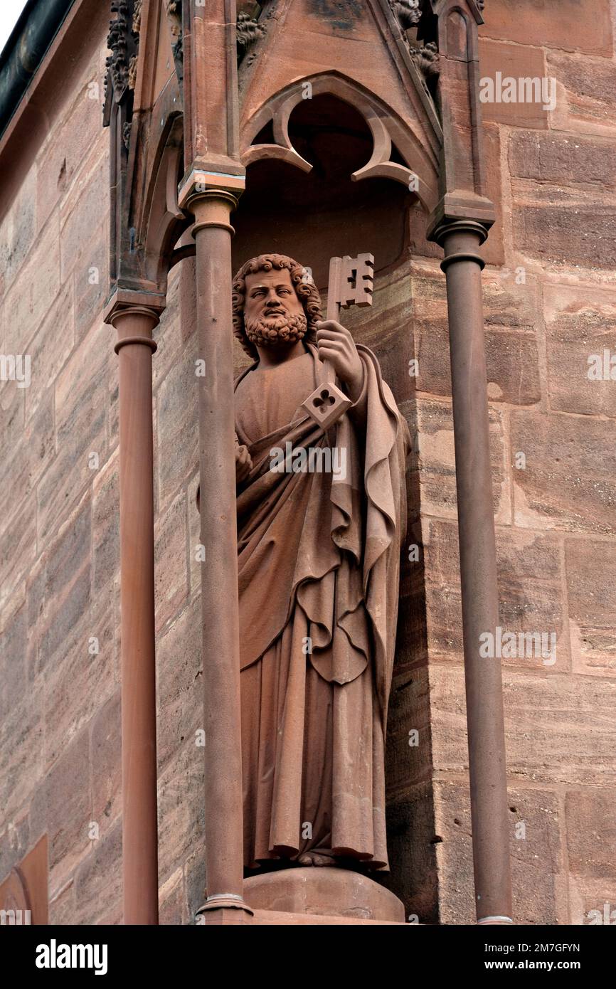 protestant cathedral of Basel, Church, Basel, Switzerland, Swiss Stock ...