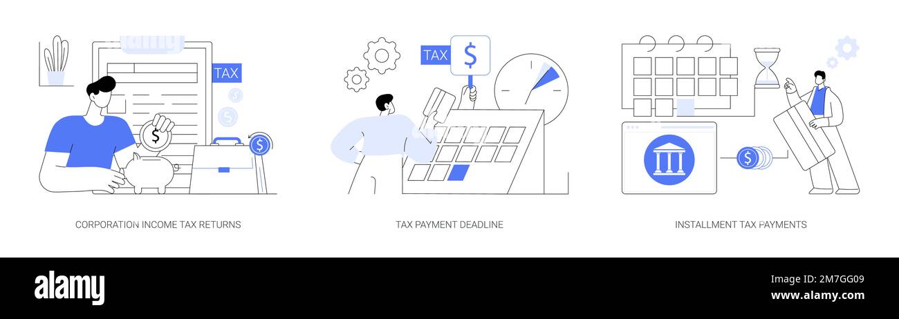 Corporate accountancy abstract concept vector illustrations Stock ...