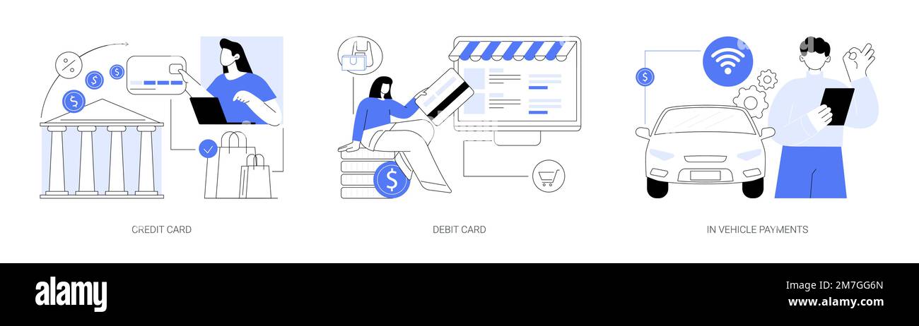 Payment options abstract concept vector illustrations Stock Vector ...