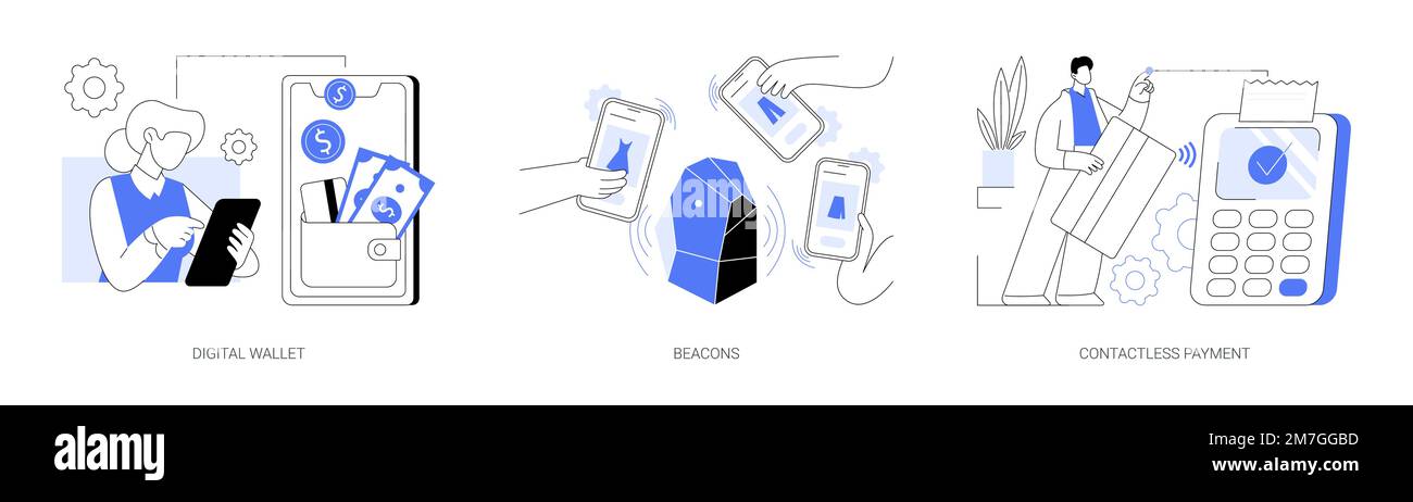 Payment technology abstract concept vector illustrations Stock Vector ...