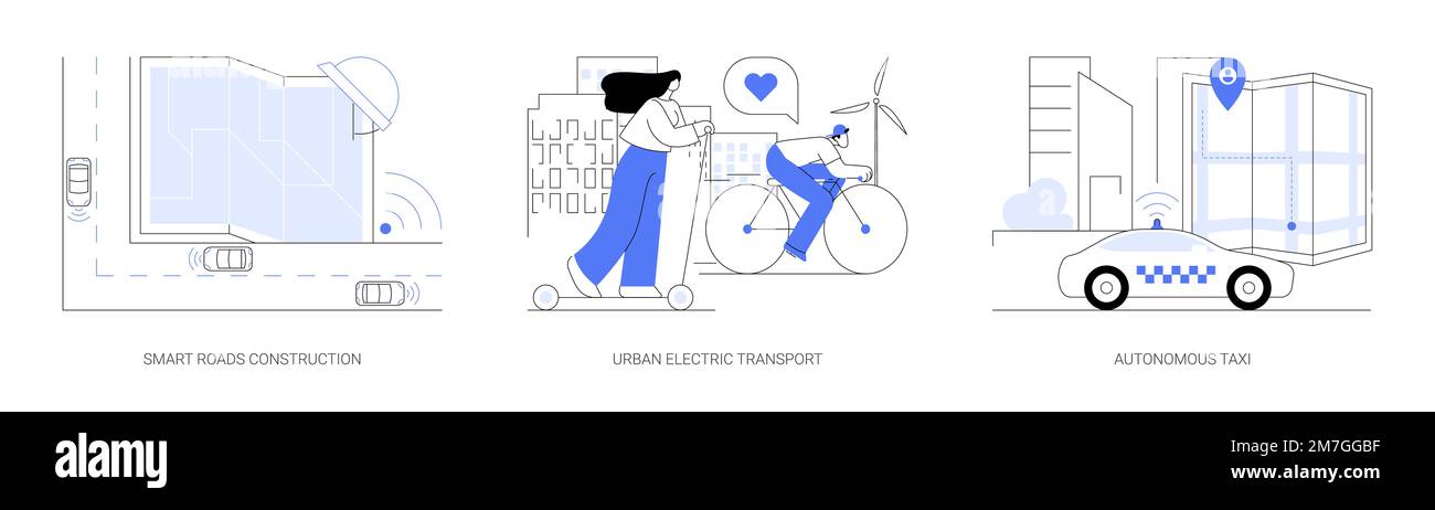 IoT city transport abstract concept vector illustrations Stock Vector ...