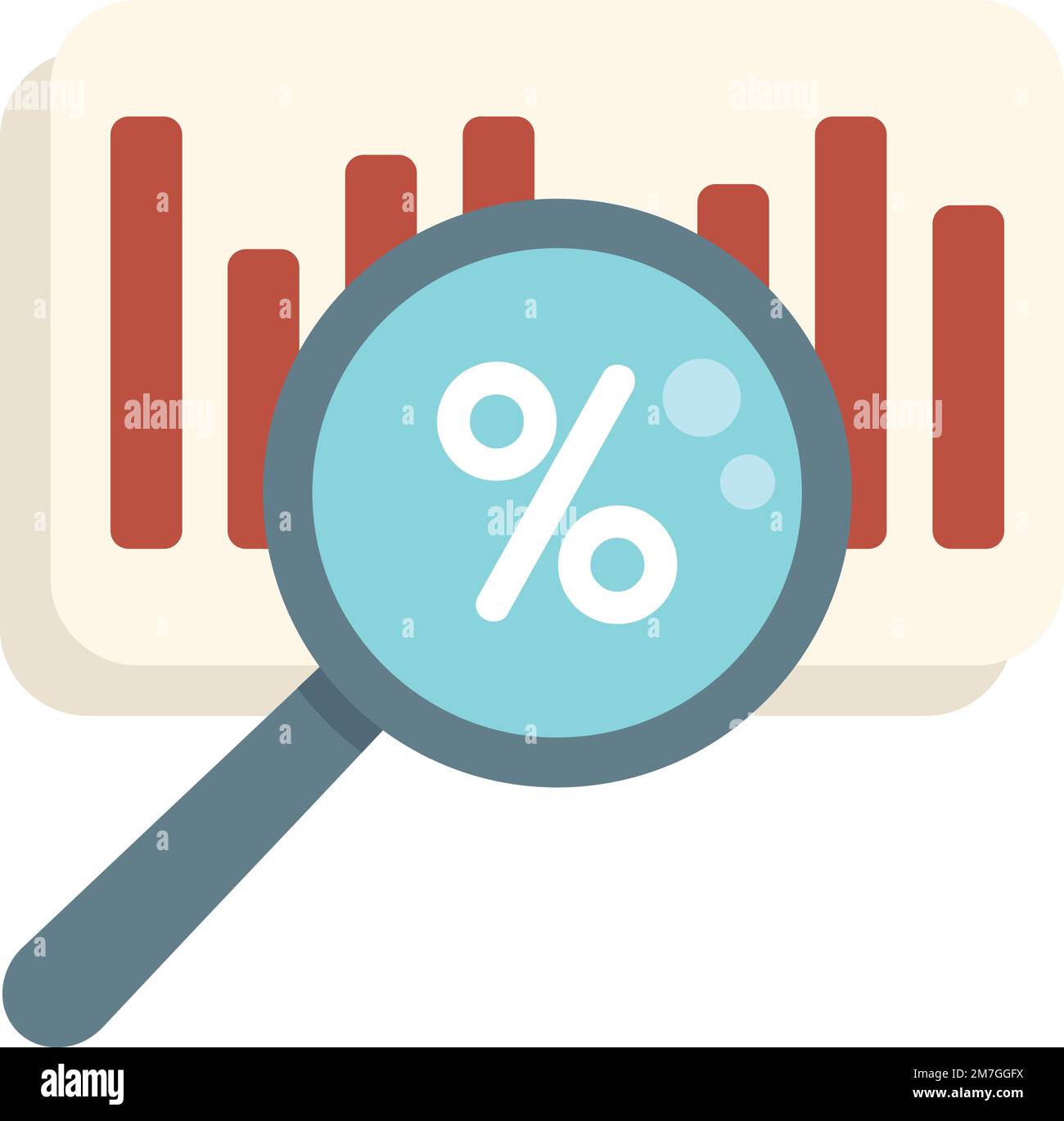 Percent market segmentation icon flat vector. Segment target. Chart ...