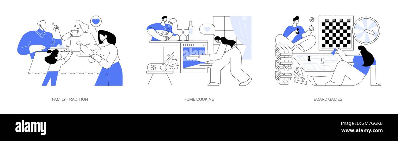 Gathering together abstract concept vector illustrations Stock Vector ...