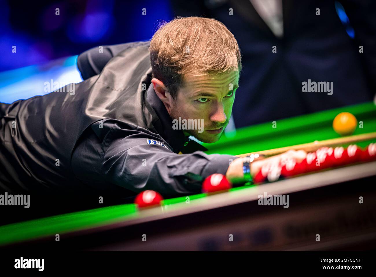 LONDON, UNITED KINGDOM. 09th Jan, 2023. John Higgins v Jack Lisowski ...