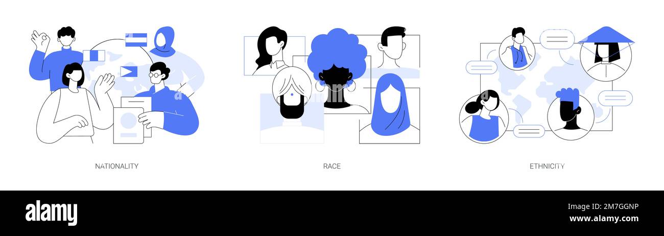 Human diversity abstract concept vector illustrations Stock Vector ...