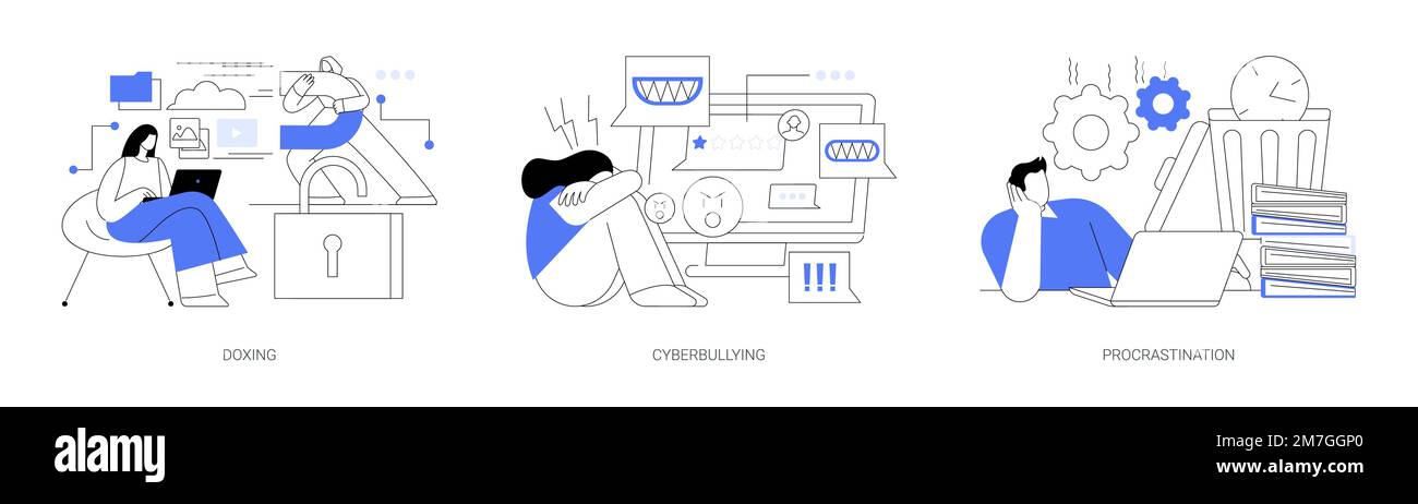 Social engineering abstract concept vector illustrations Stock Vector ...