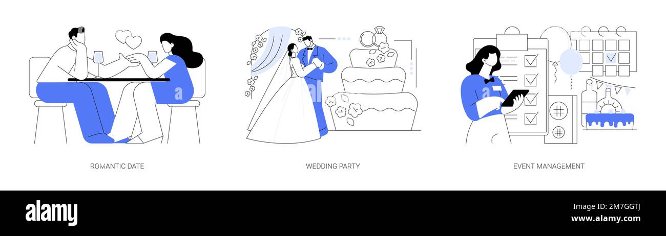 Love story abstract concept vector illustrations Stock Vector Image ...