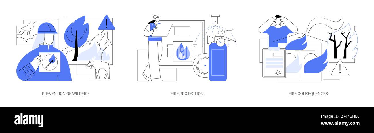 Firefighting service abstract concept vector illustrations Stock Vector ... Firefighting service abstract concept vector illustrations Stock Vector ...