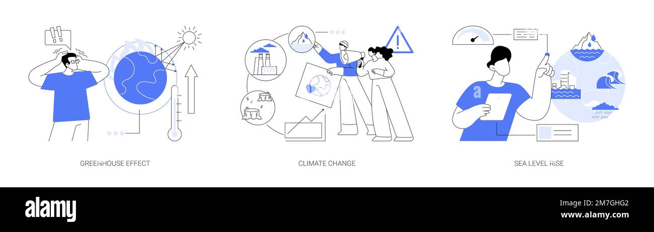 Global warming abstract concept vector illustrations Stock Vector Image ...