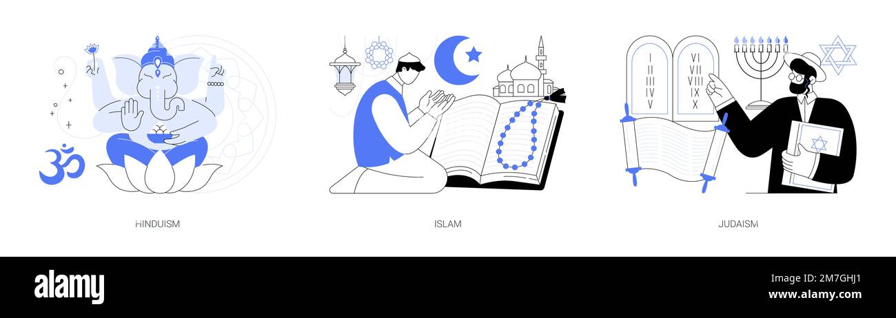 Religions of the world Stock Vector Images - Alamy