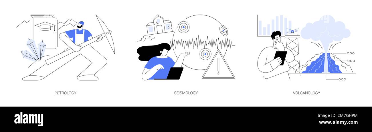 Geology science abstract concept vector illustrations Stock Vector ...