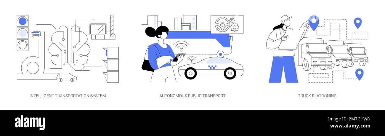 Modern logistics abstract concept vector illustrations Stock Vector ...