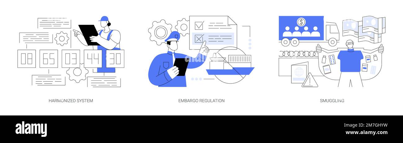 Logistics industry abstract concept vector illustrations Stock Vector ...