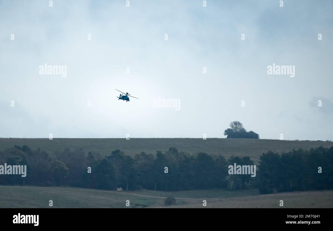 British army Boeing Apache Attack helicopter (AH-64E ZM722 ArmyAir606 ...