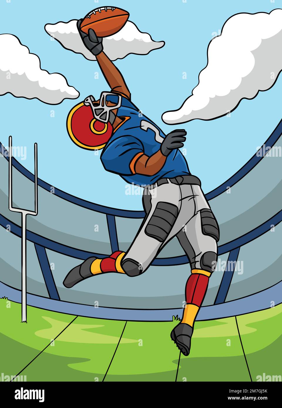 Football cartoon hi-res stock photography and images - Alamy