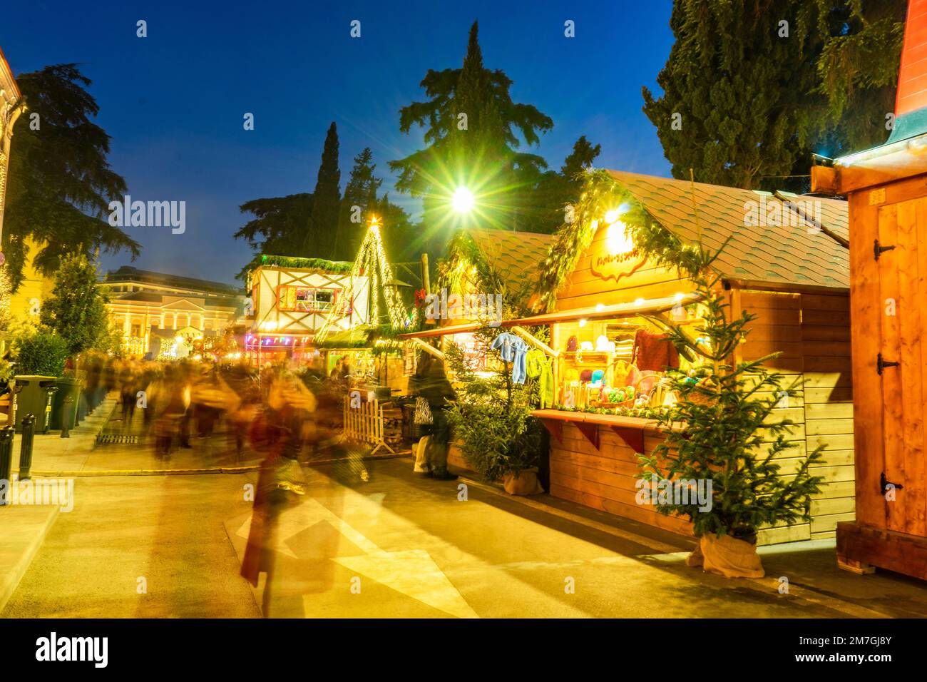Christmas fair in Orbeliani ubani in the President Palace surrounding ...