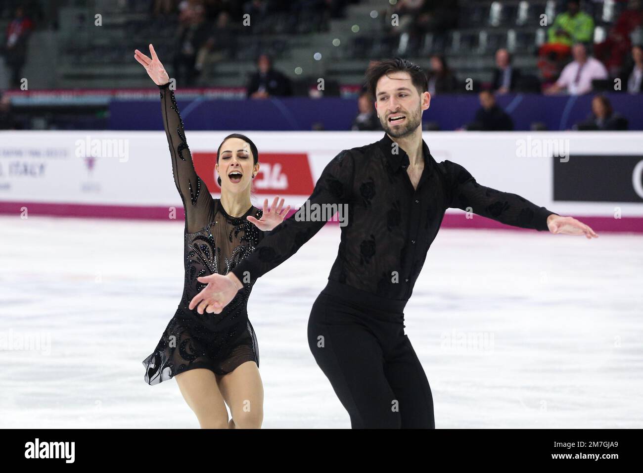 Deanna Stellato-Dudek and Maxime Deschamps (CAN) perform during the ...