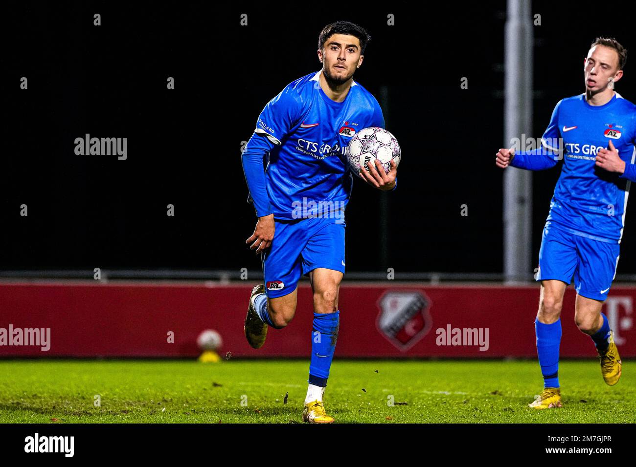 UTRECHT, NETHERLANDS - JANUARY 9: Yusuf Barasi of Jong AZ celebrates ...