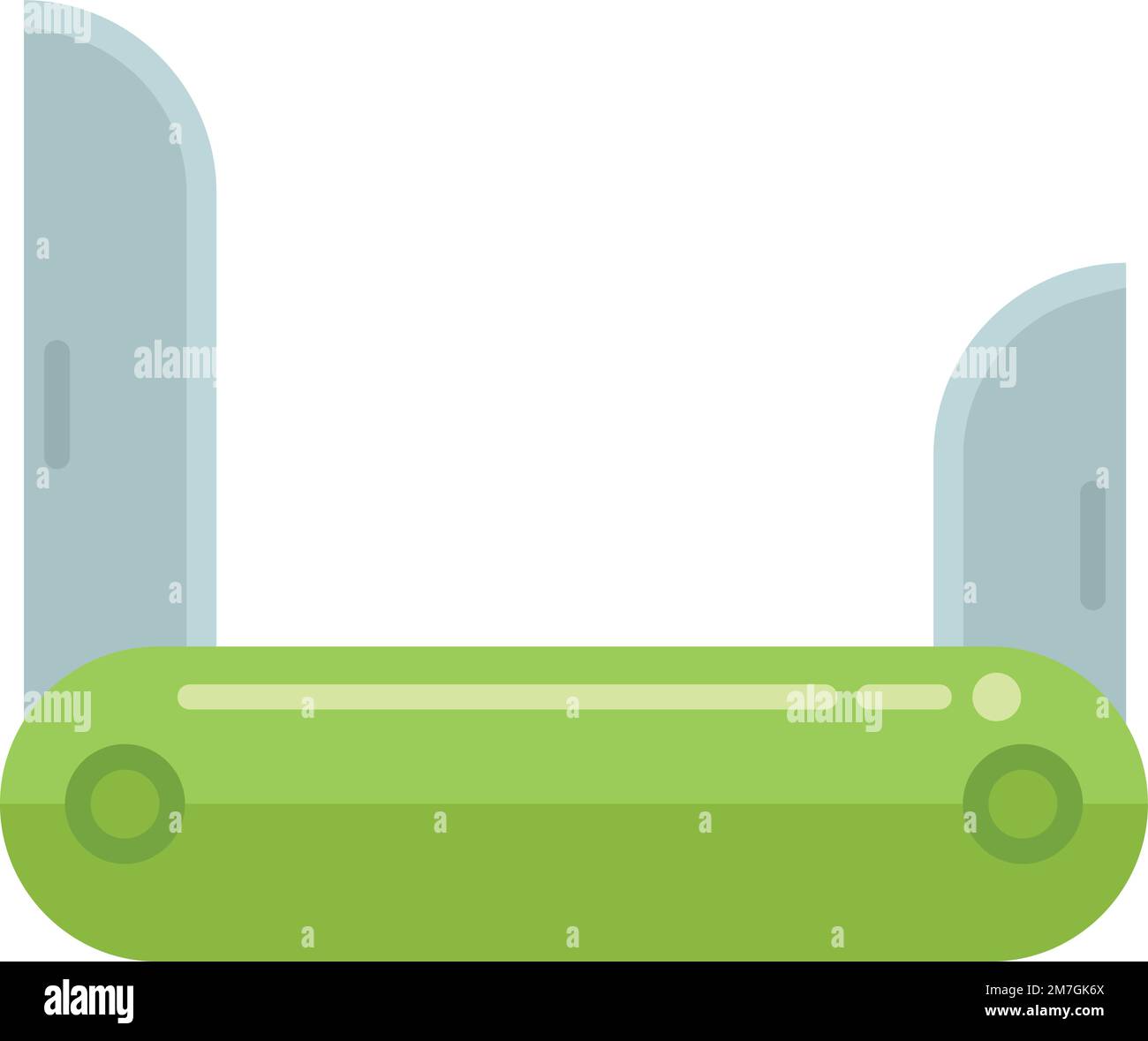 Swiss multitool icon flat vector. Pocket knife. Camping kit isolated ...