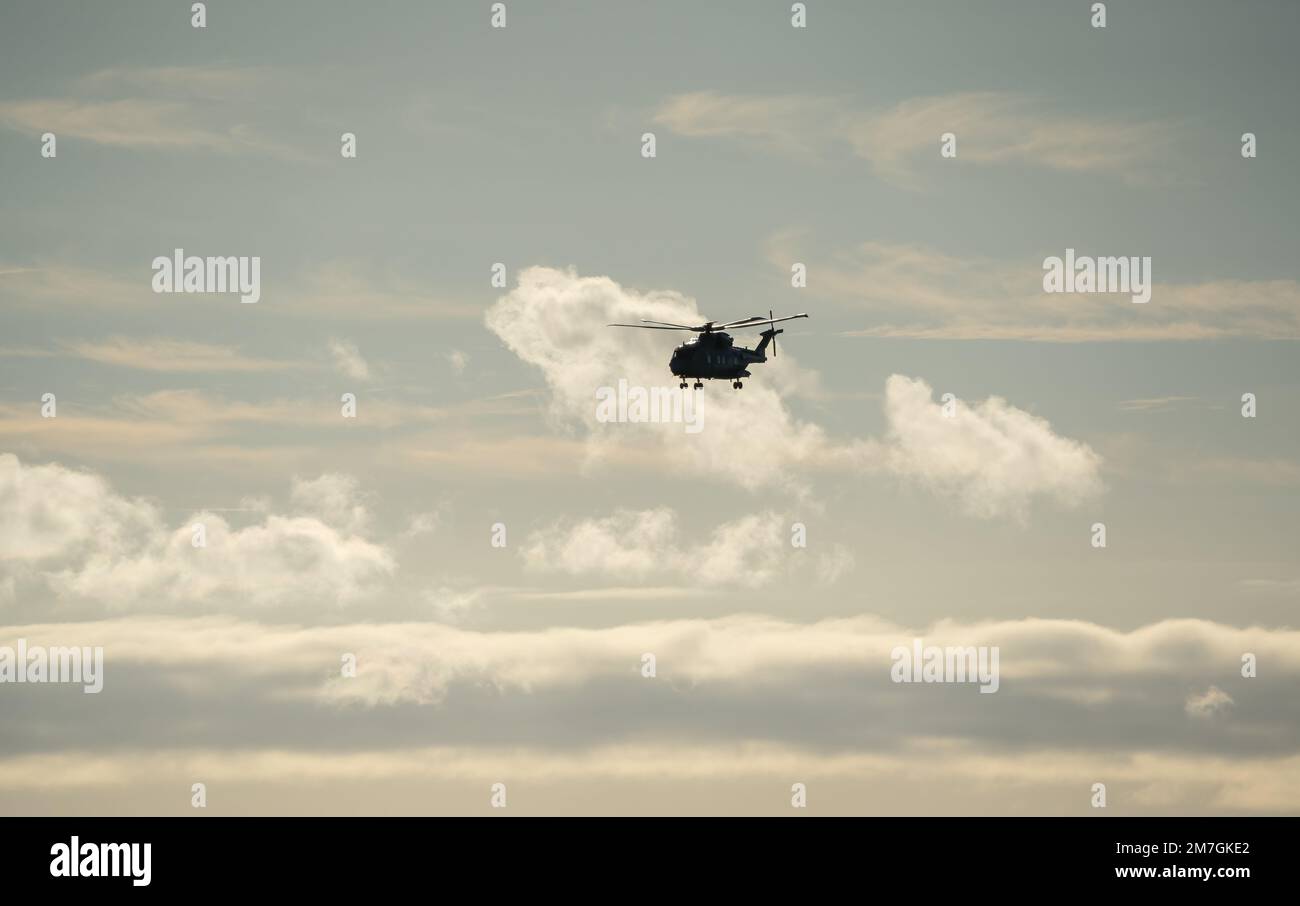 silhouette of British Joint Helicopter Command (JHC) Royal Air Force ...