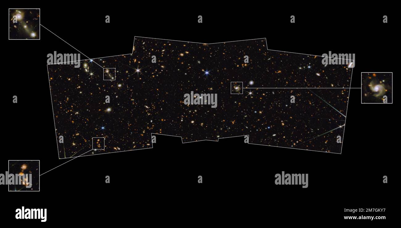 Space. 14th Dec, 2022. Webb Glimpses Field of Extragalactic PEARLS ...