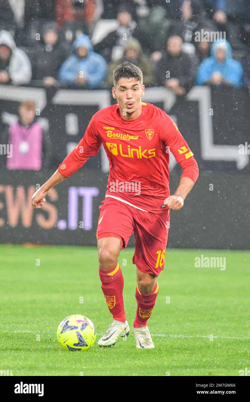 Alberto Picco stadium, La Spezia, Italy, January 08, 2023, Lecce's Joan ...