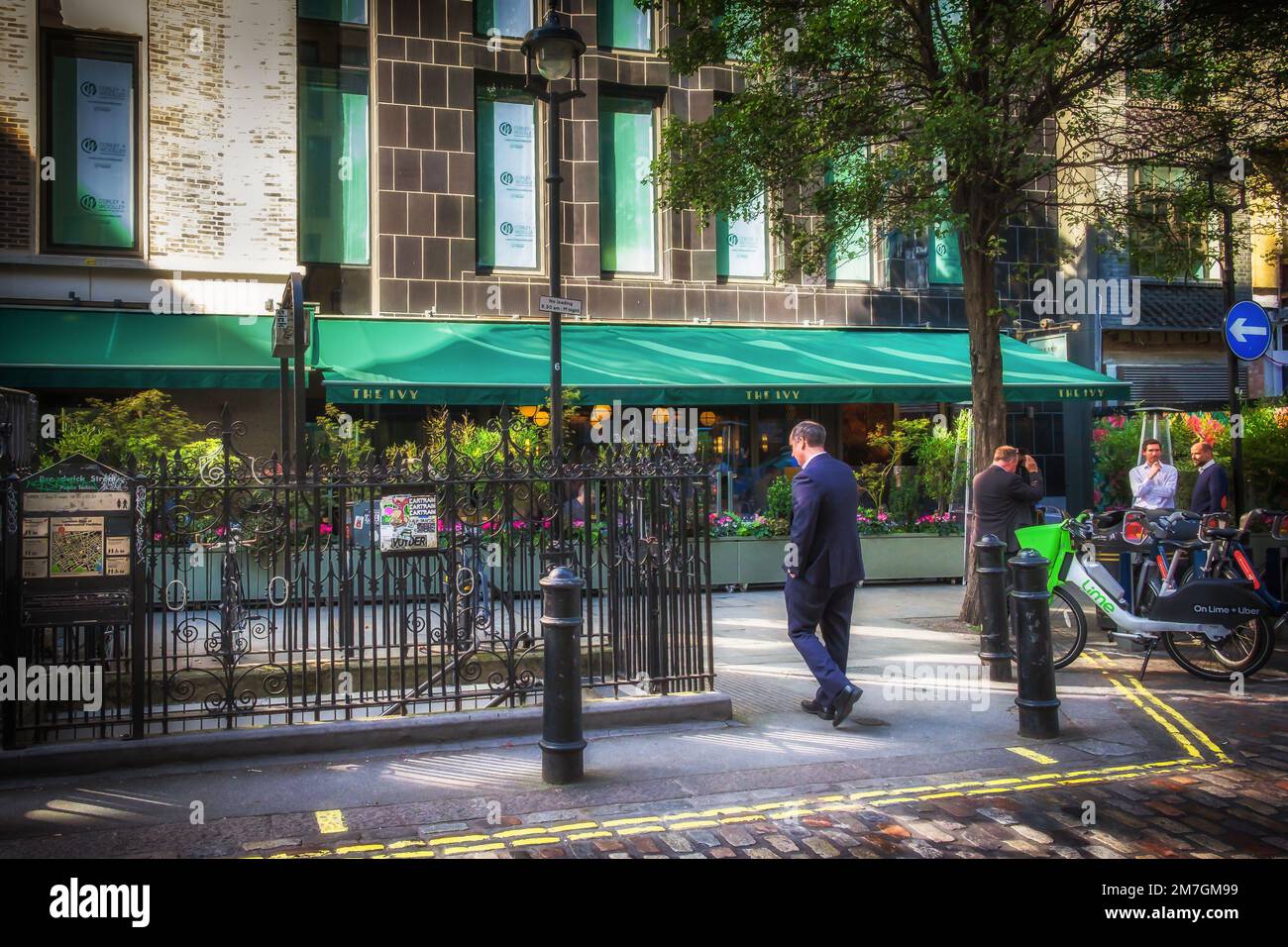 London, UK, Sept 2022, view of an urban scene in Broadwick street, Soho ...