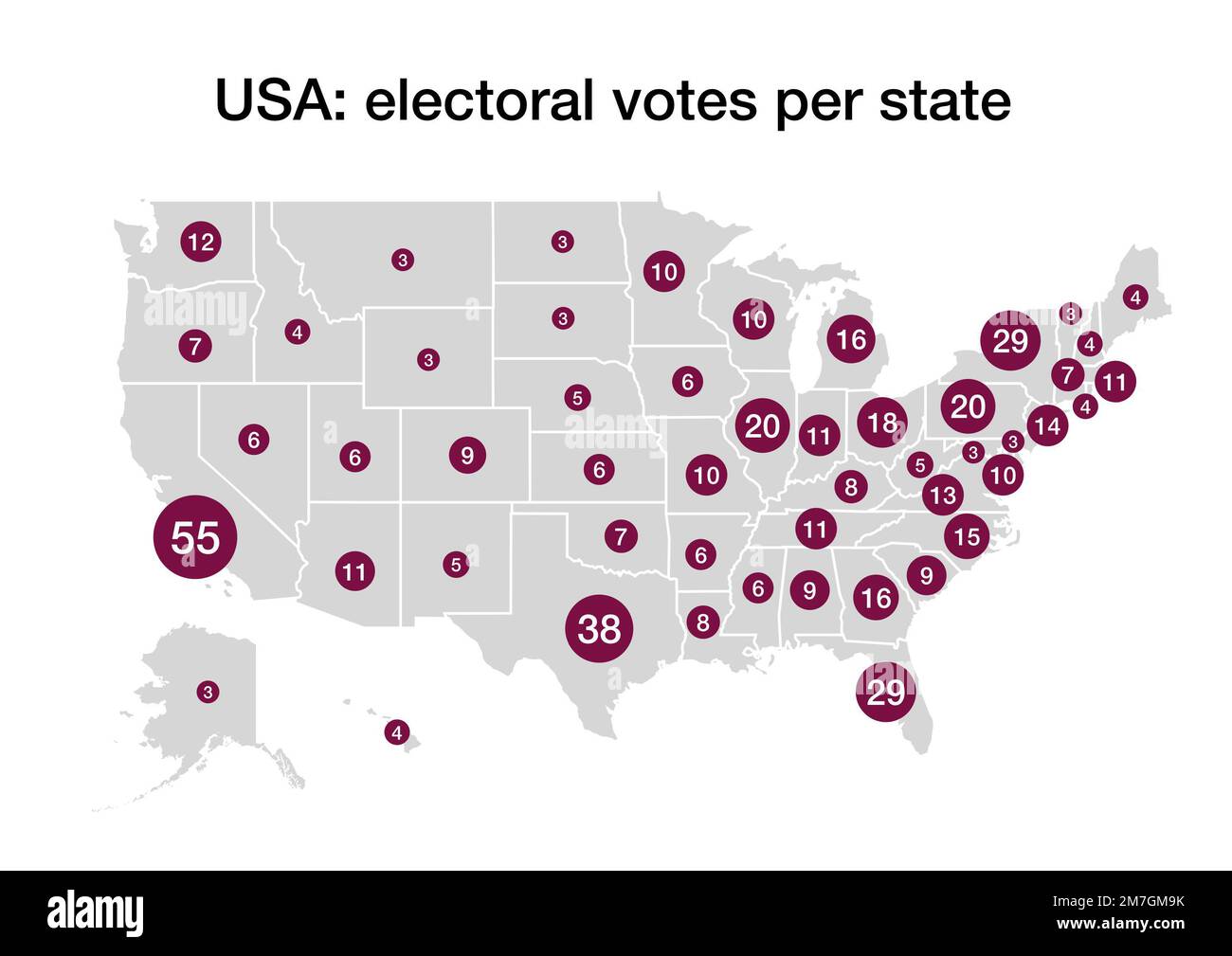 Electoral college map hi-res stock photography and images - Alamy