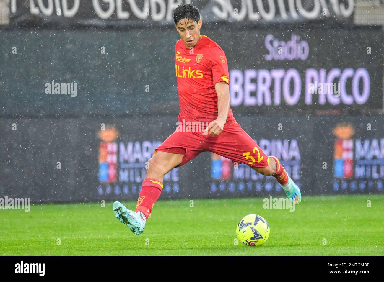 Alberto Picco stadium, La Spezia, Italy, January 08, 2023, Lecce's ...