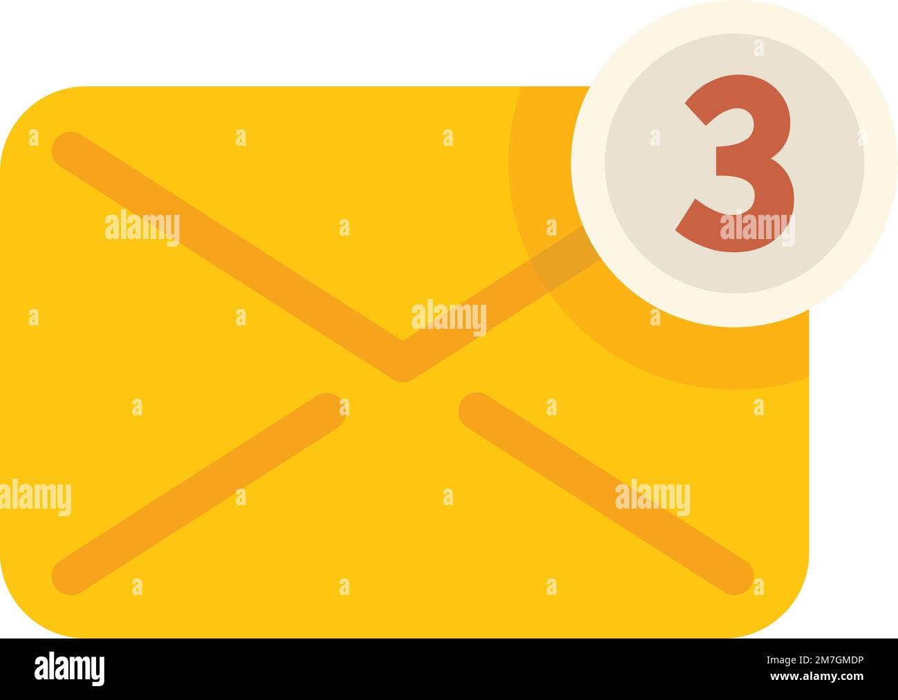 Mail inbox icon flat vector. Button interface. Contact movie isolated ...