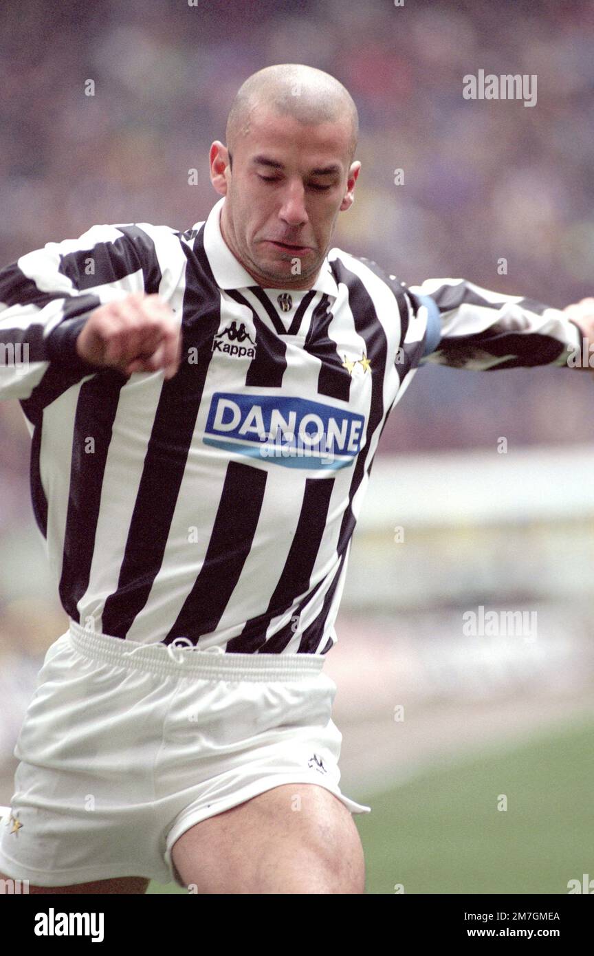 Italy, Turin 1994-1995-1996: Juventus FC player Gianluca Vialli in ...
