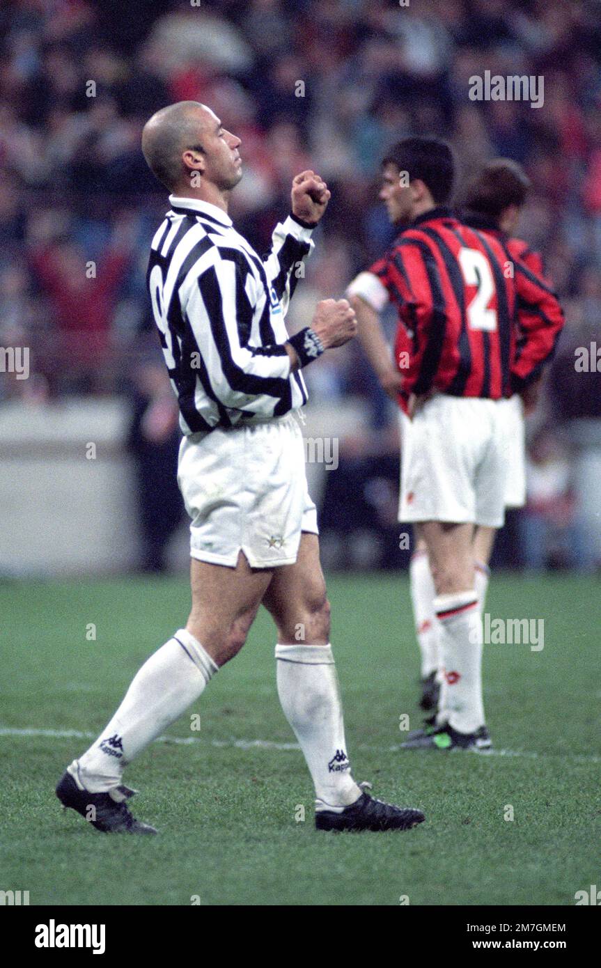 Italy, Turin 1994-1995-1996: Juventus FC player Gianluca Vialli in ...