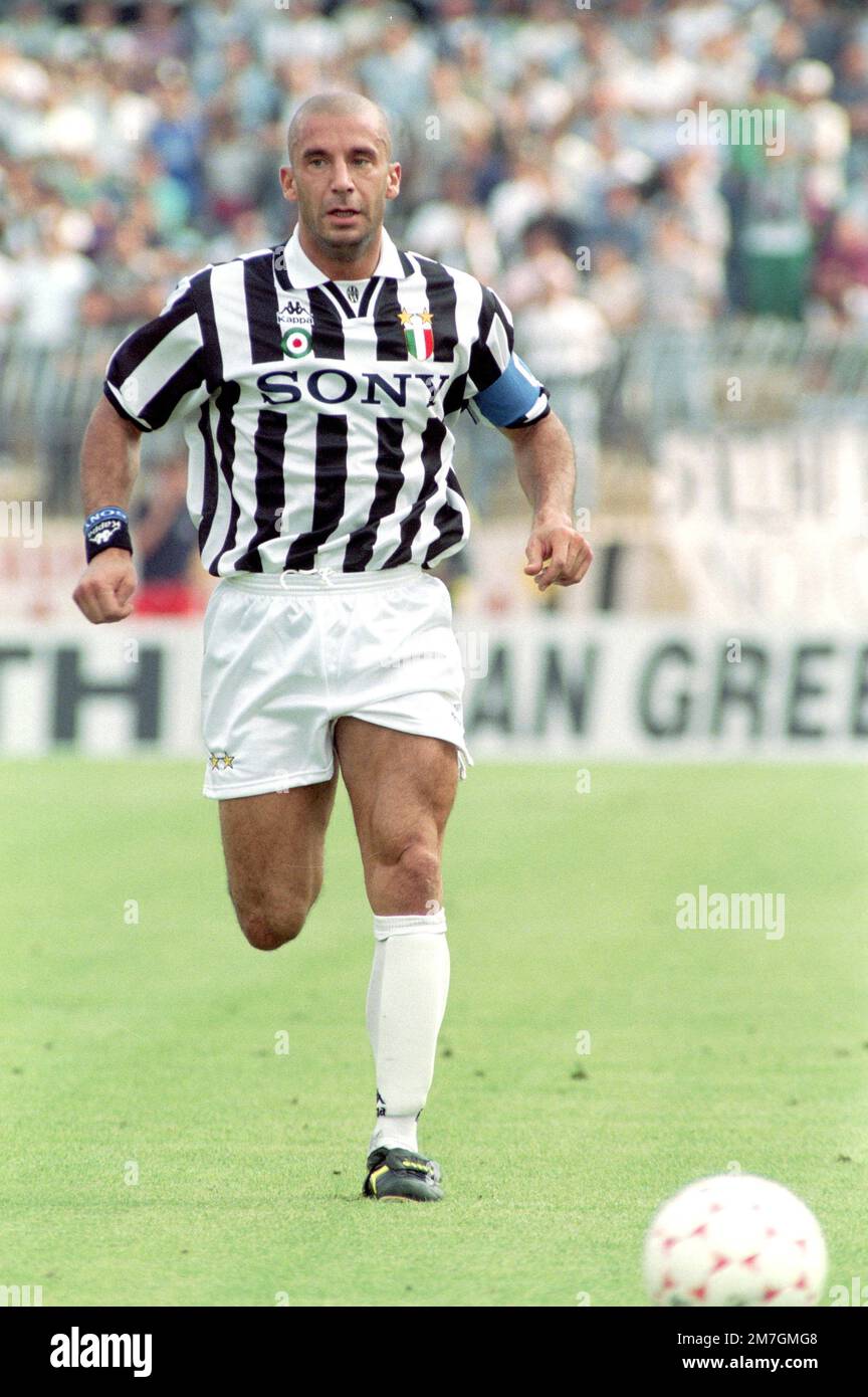 Italy, Turin 1994-1995-1996: Juventus FC player Gianluca Vialli during ...