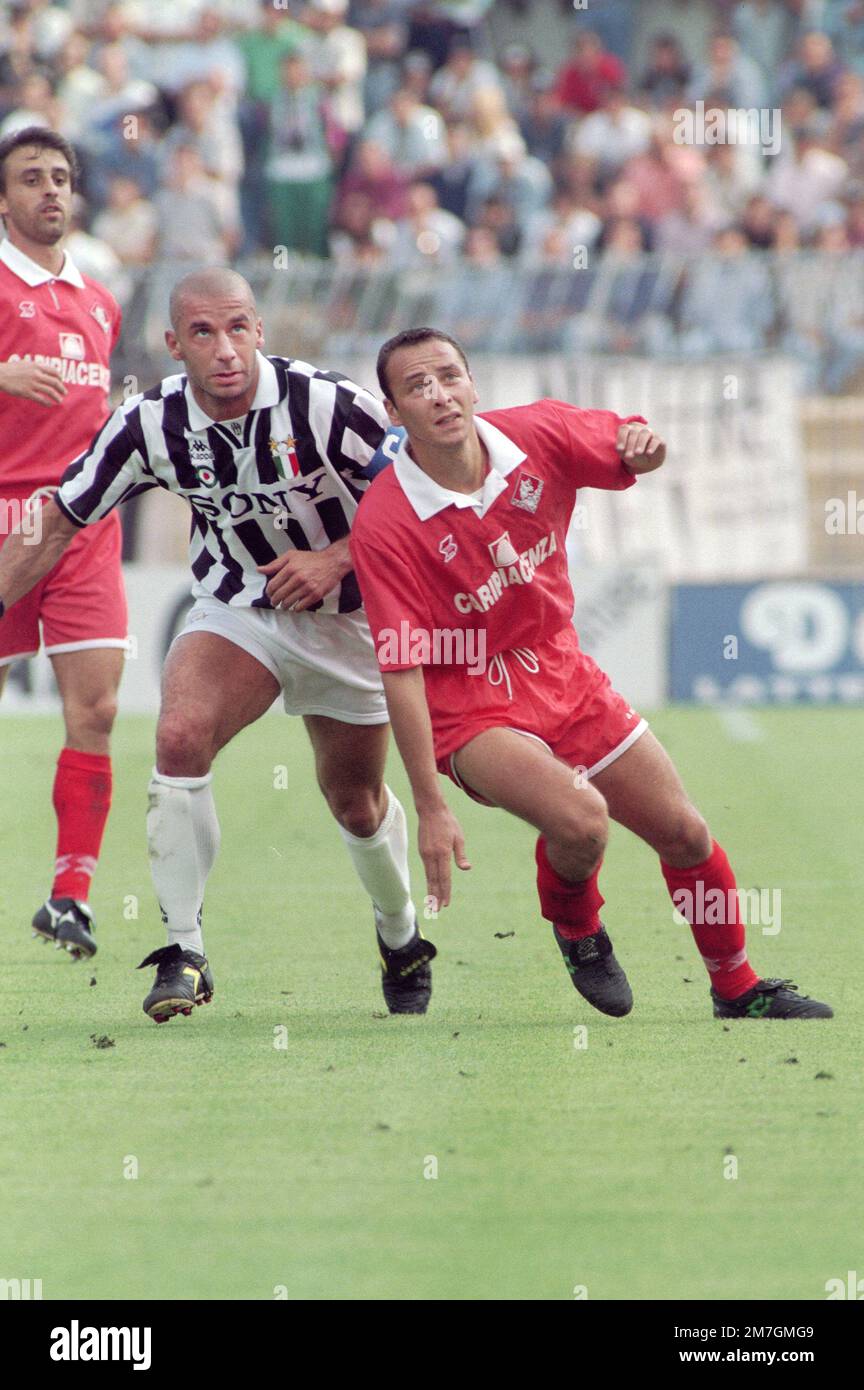 Italy, Turin 1994-1995-1996: Juventus FC player Gianluca Vialli during ...
