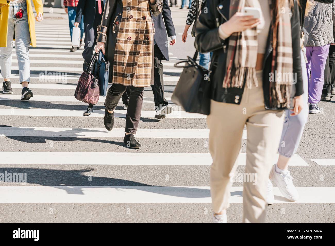 Blurred people in crosswalk hi-res stock photography and images - Alamy