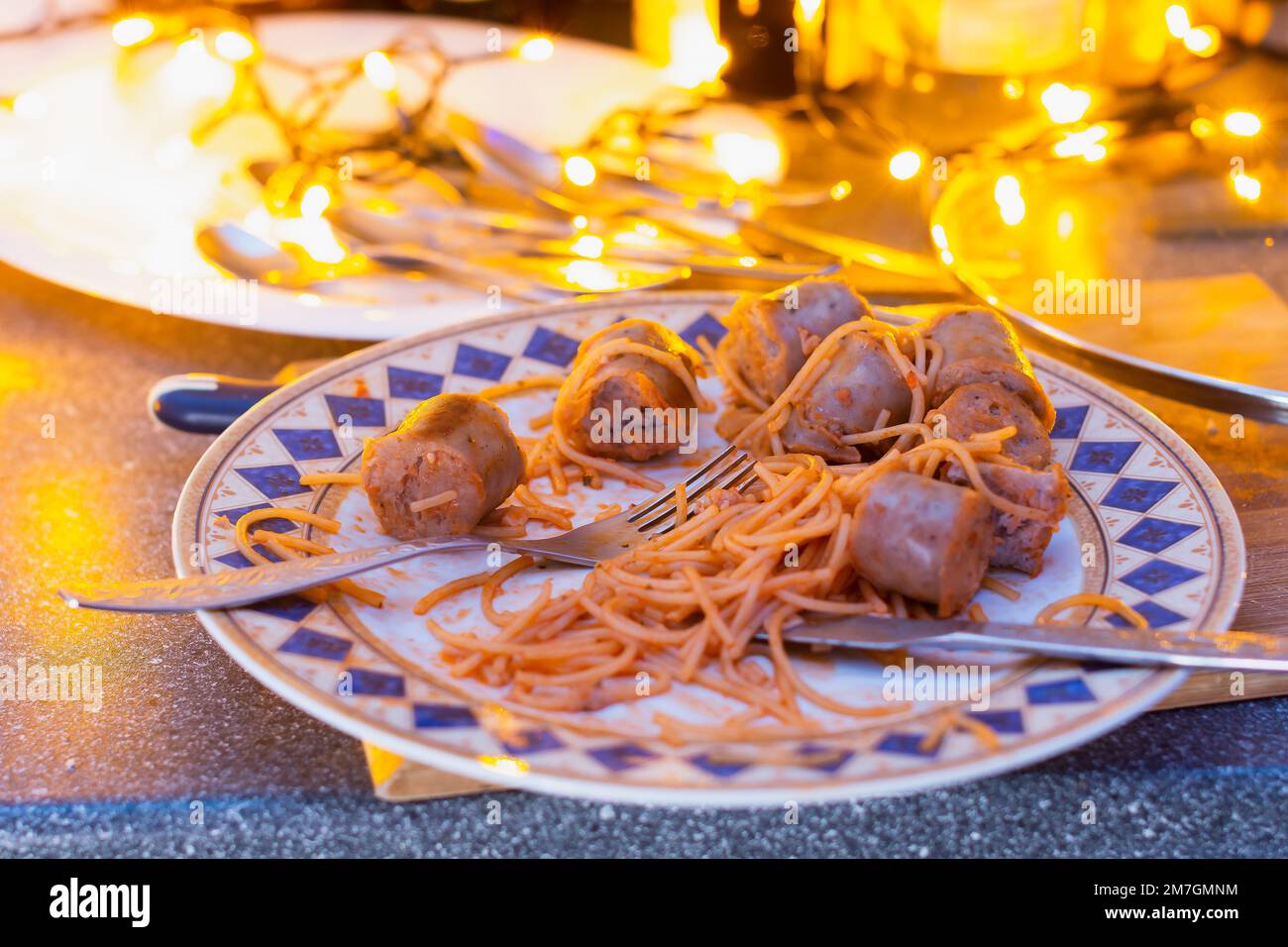 Christmas food lights in background hi-res stock photography and images ...