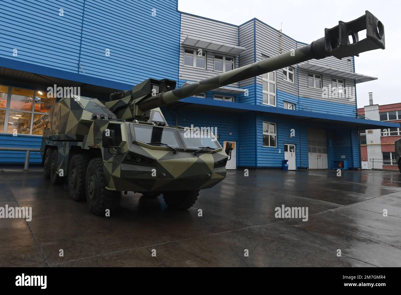 Sternberk, Czech Republic. 09th Jan, 2023. The self-propelled gun ...