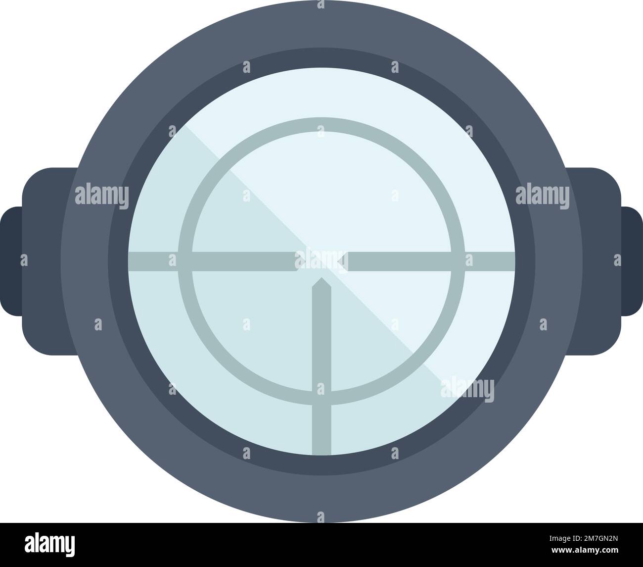 Sniper target icon flat vector. Cross sight. Mark range isolated Stock ...