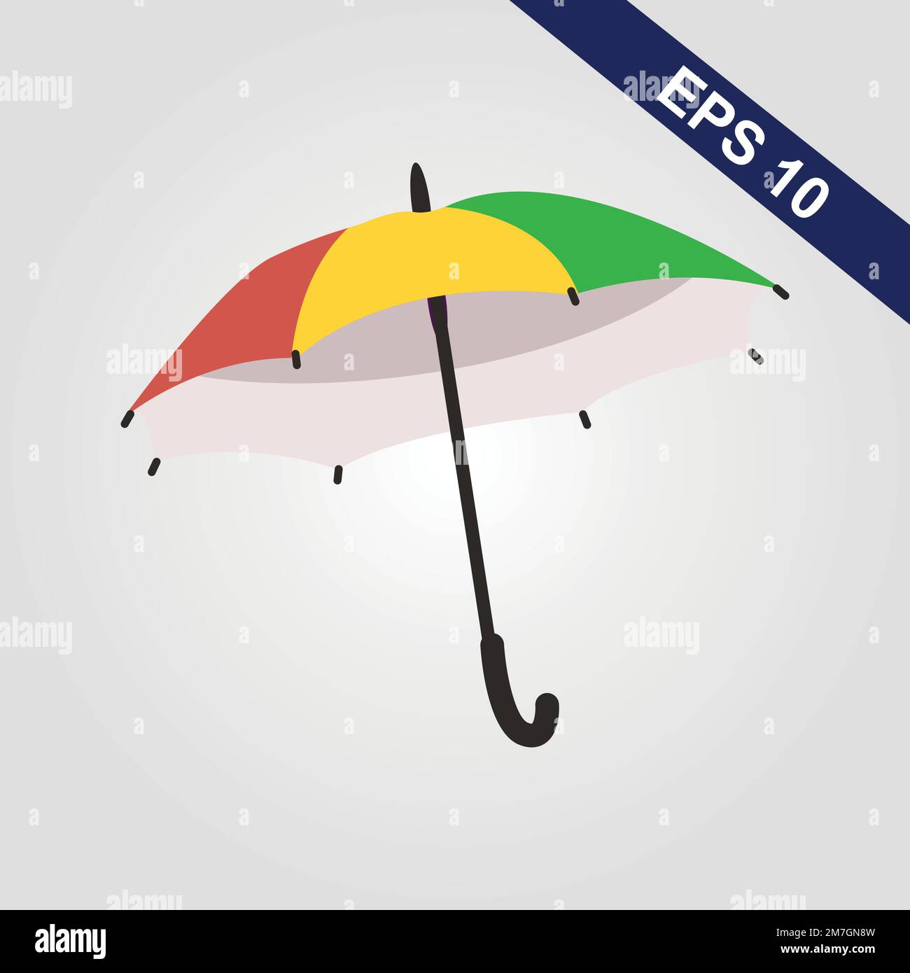Umbrella illustration. Flat design. Vector Stock Vector Image & Art - Alamy