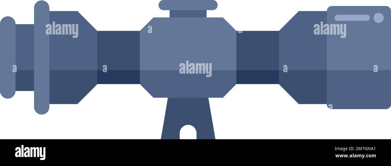 Crosshair scope icon flat vector. Rifle sight. Cross texture isolated ...