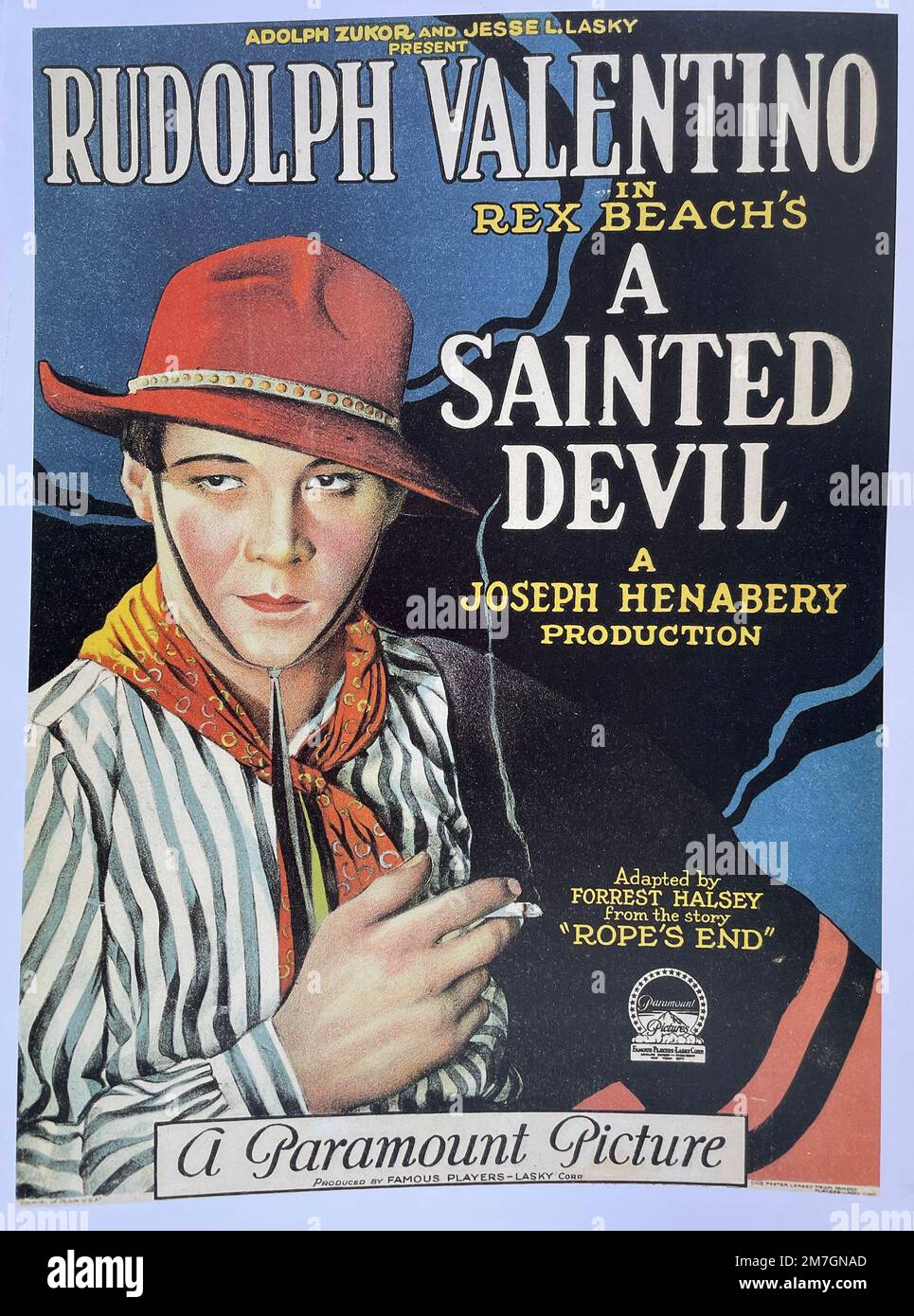 A SAINTED DEVIL 1924 Paramount Pictures silent film with Rudolph ...
