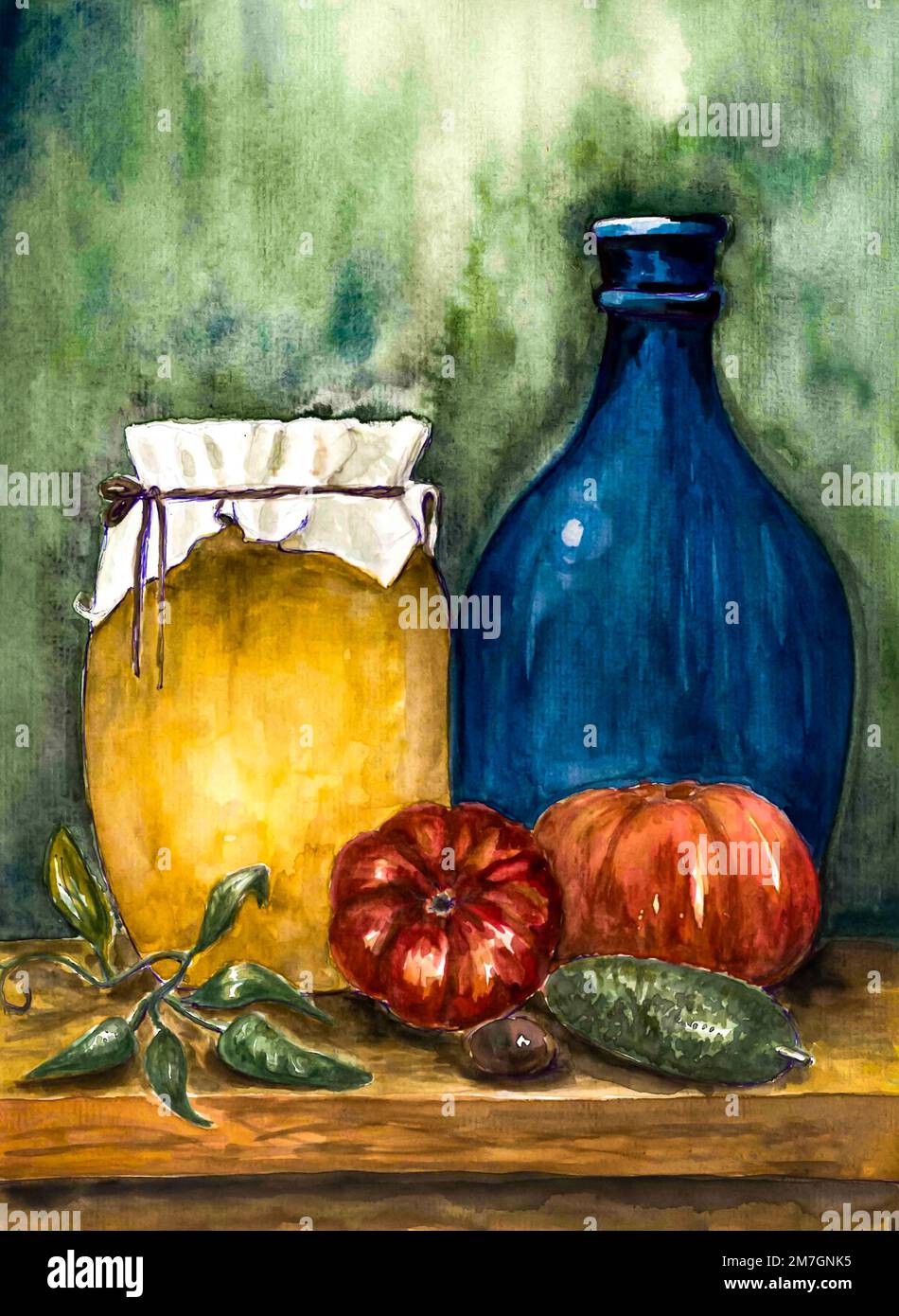 Vintage pickle jar drawing hi-res stock photography and images - Alamy